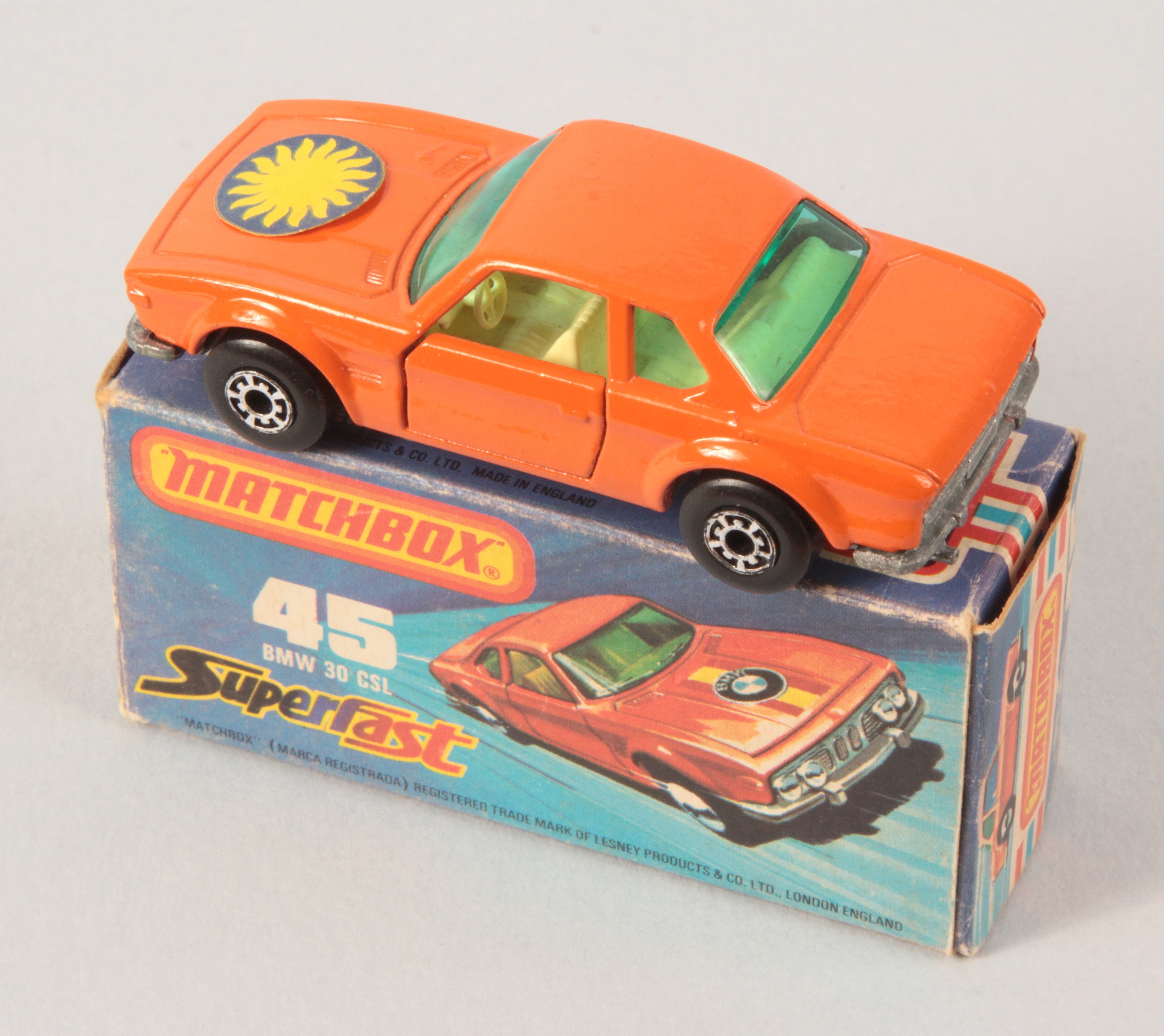 Lot 218 - Matchbox Superfast 2 x 45b BMW 3.0 CSL WITH