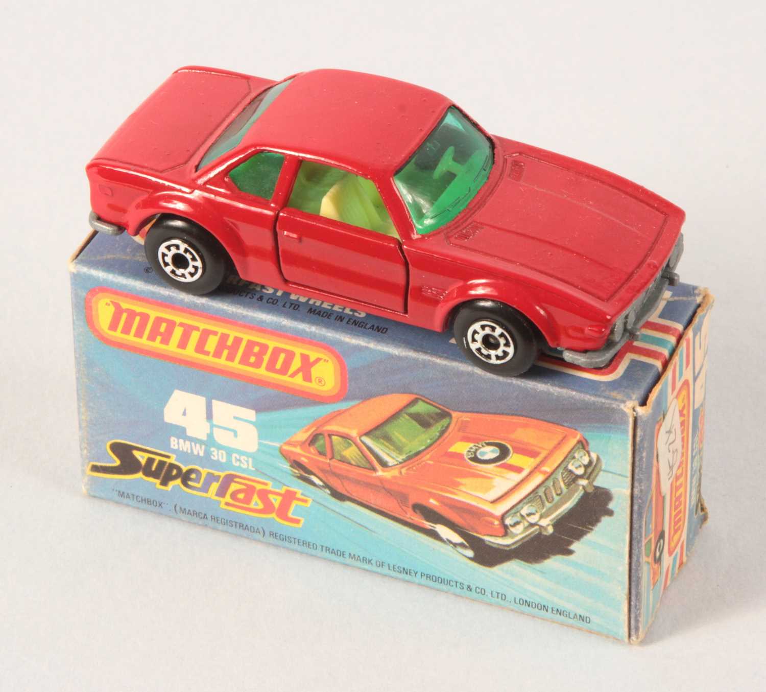 Lot 219 - Matchbox Superfast 45b BMW 3.0 CSL RARE RED