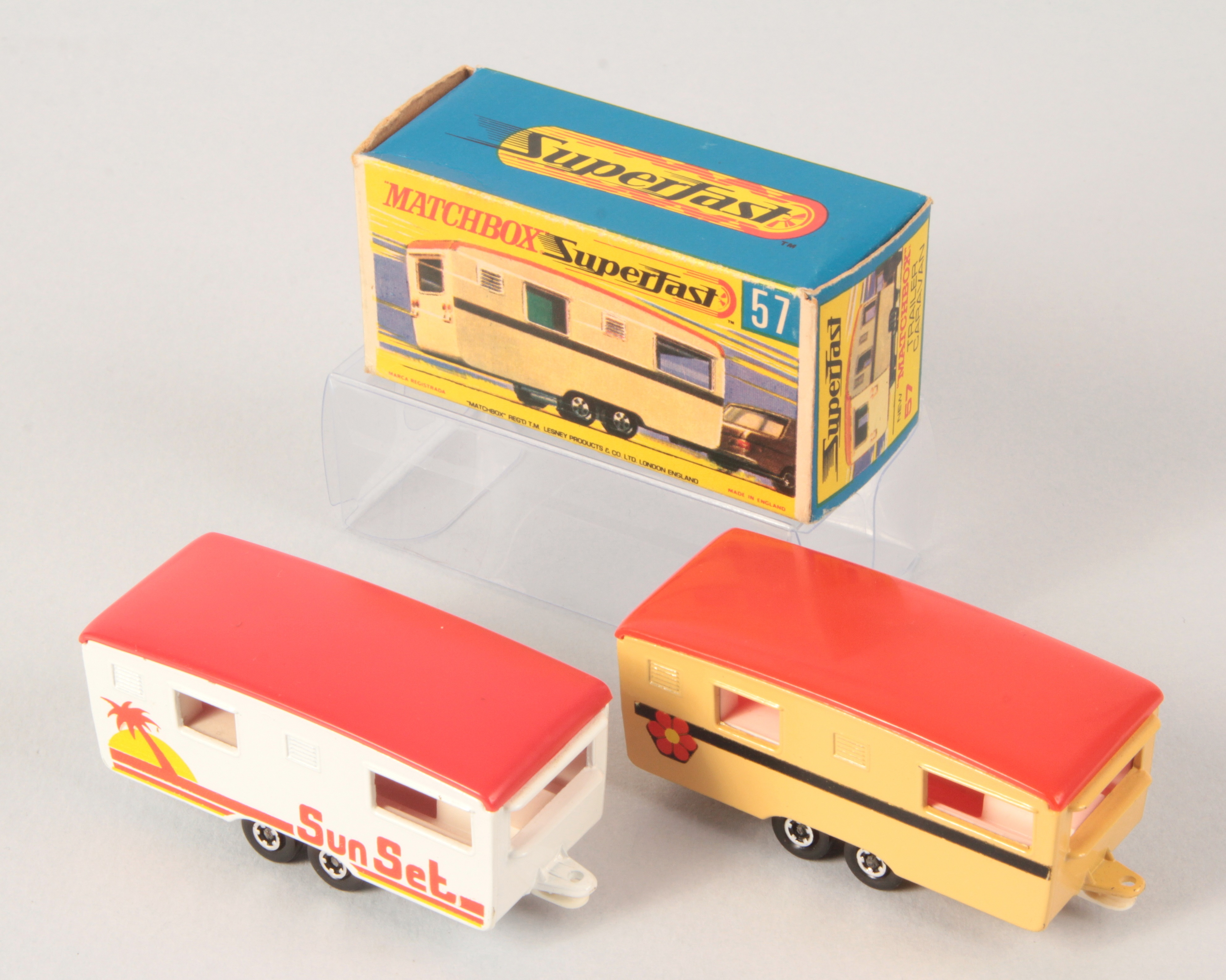 Lot 255 - Matchbox Superfast 2 x 57b Eccles Trailer