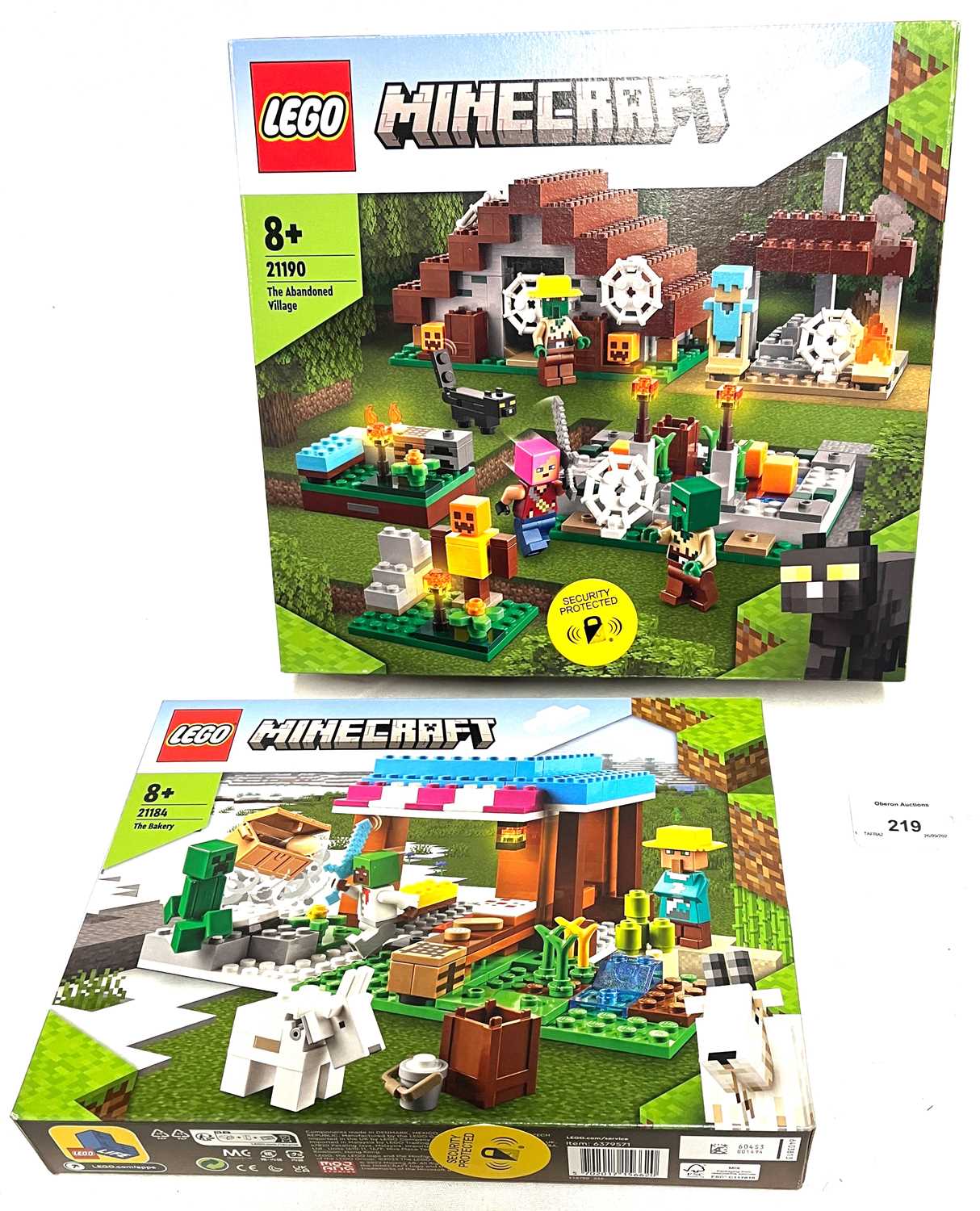 Lot 219 - Lego Minecraft Sets x 5