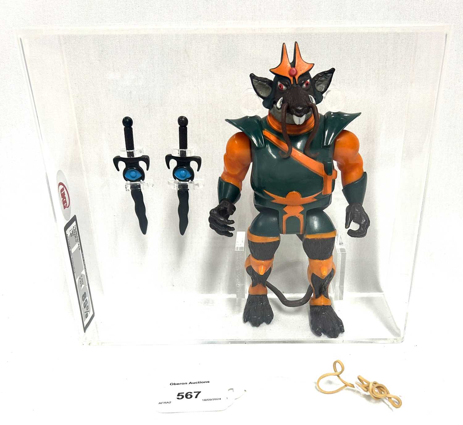 Lot 567 - LJN vintage Thundercats Ratar-O 1986 figure,