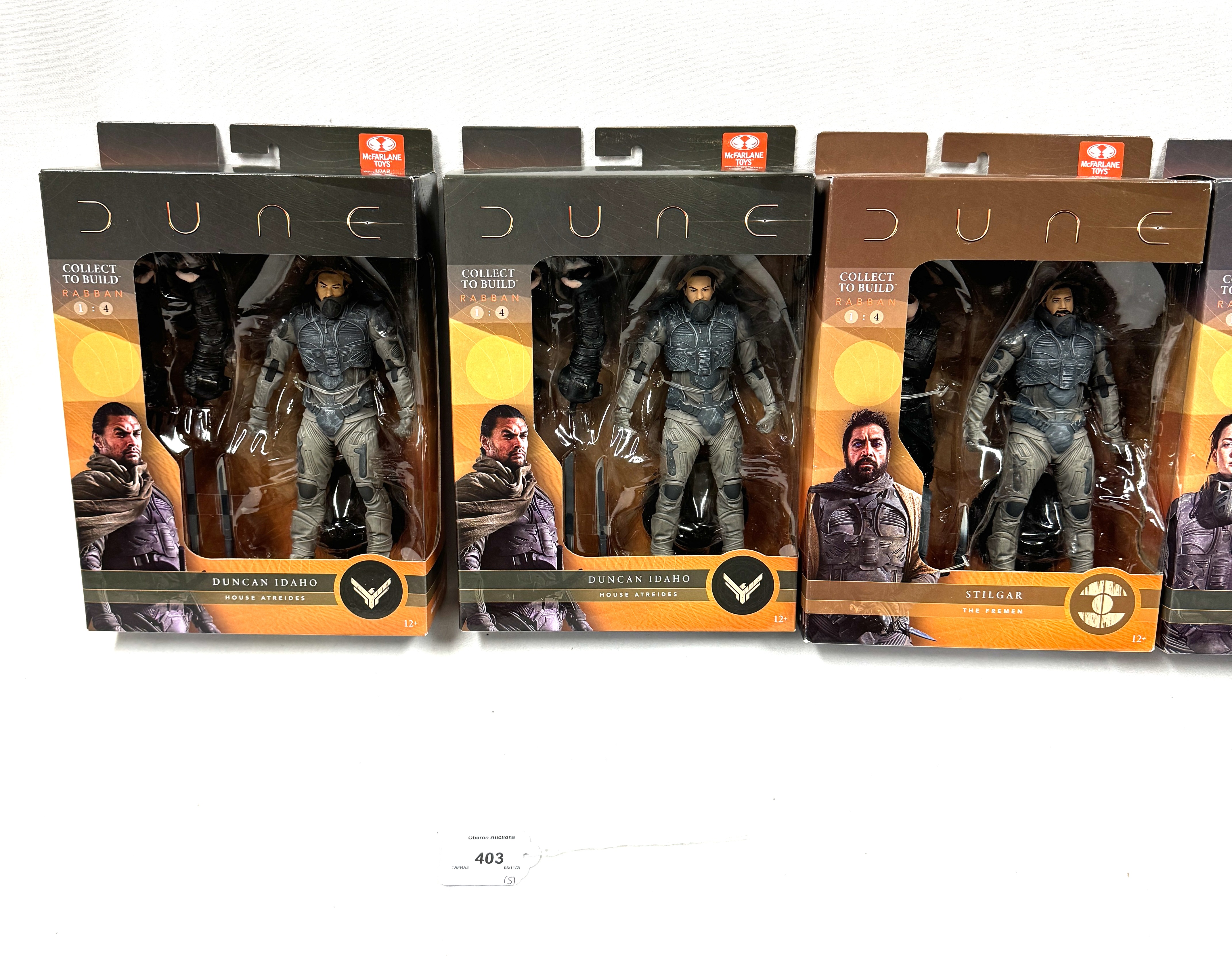 Lot 403 - McFarlane Toys Dune figures x 5 MISP