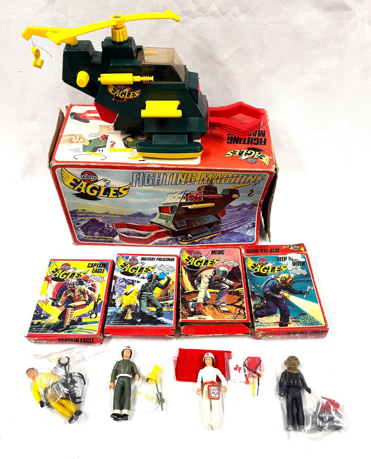Lot 93 - Airfix Eagles vintage figure & vehicle sets x