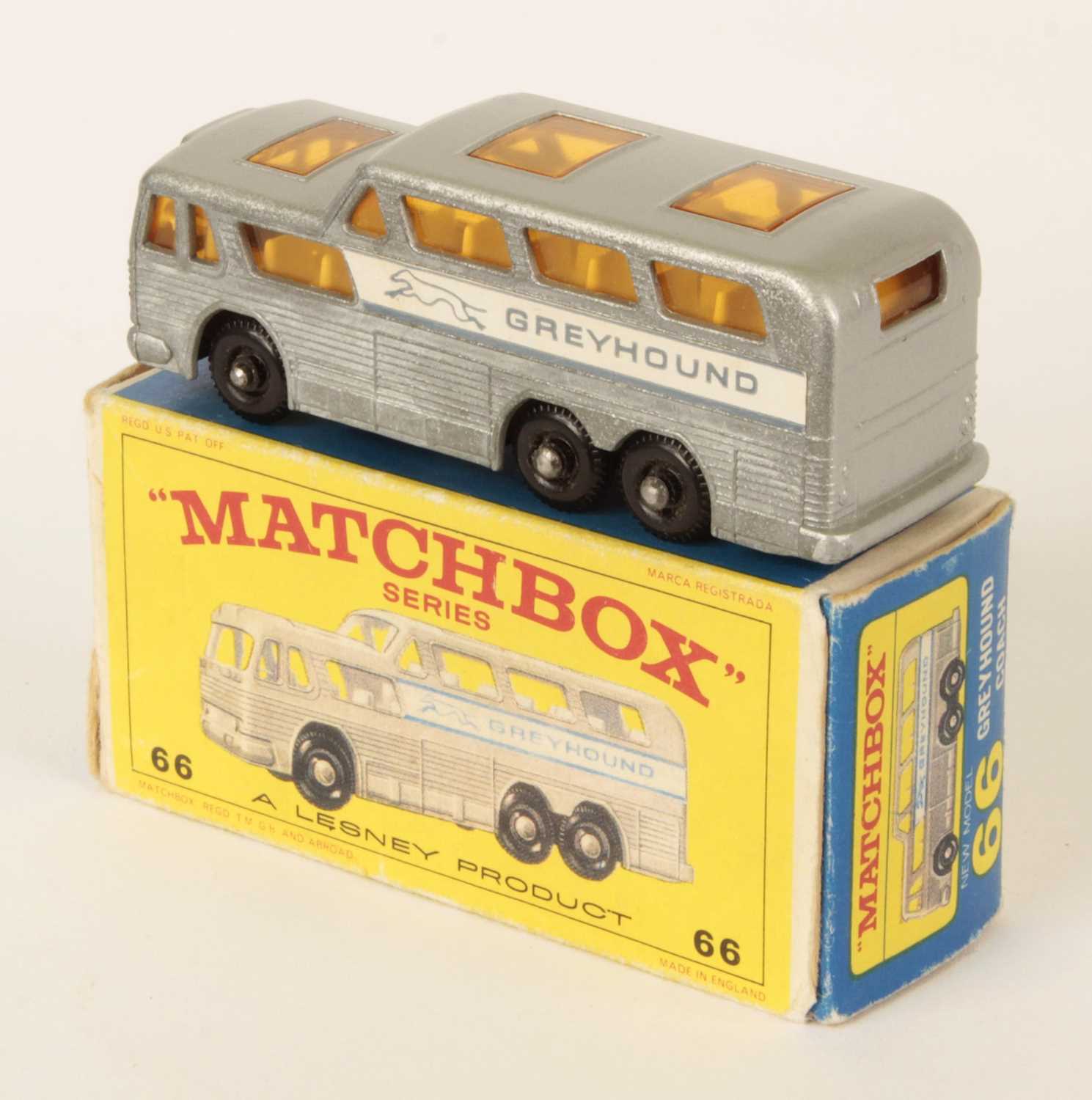 Lot 72 - Matchbox Regular Wheels 66c Greyhound Coach