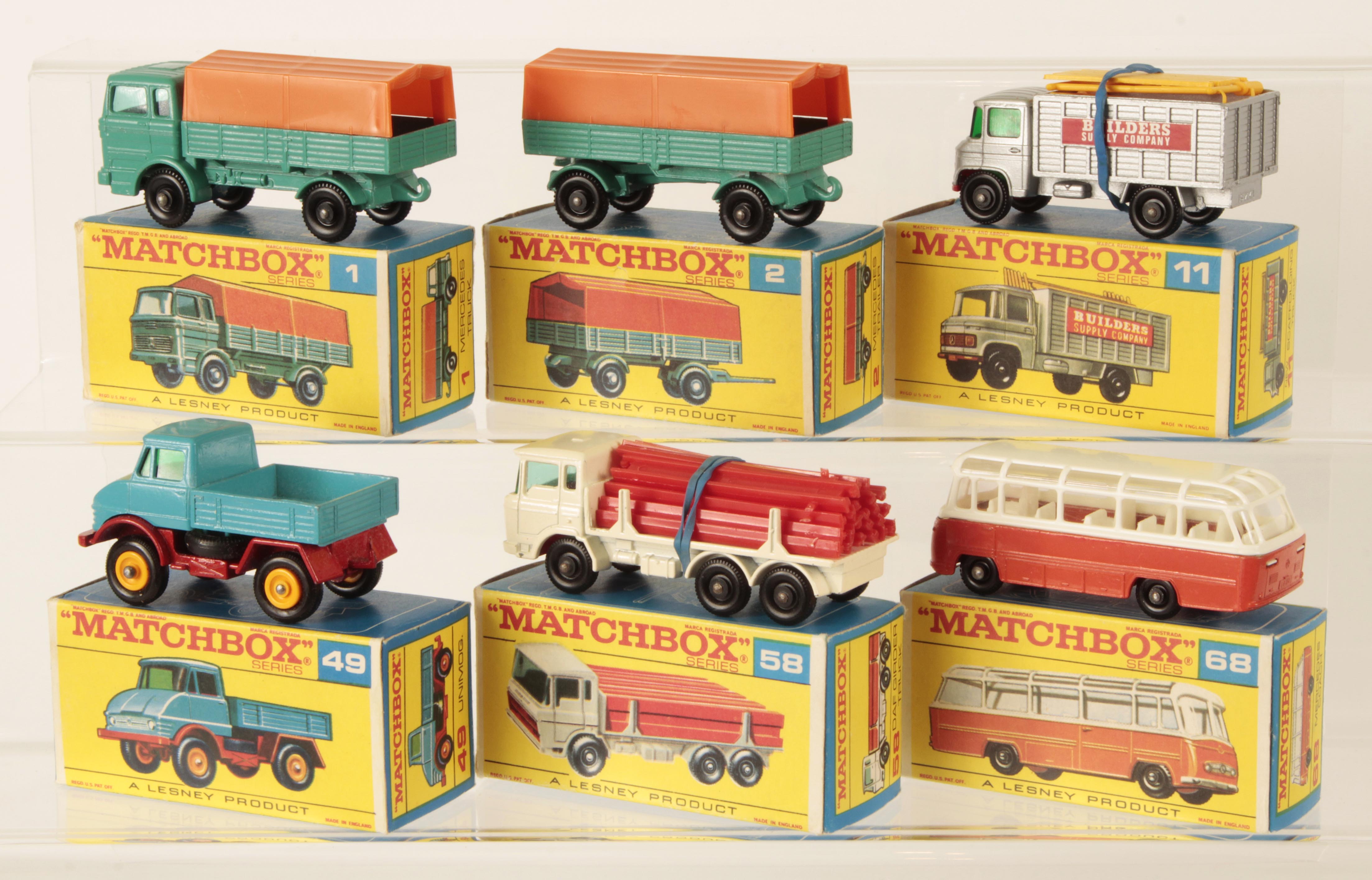 Lot 128 - Matchbox Regular Wheels Group of Late 1960's