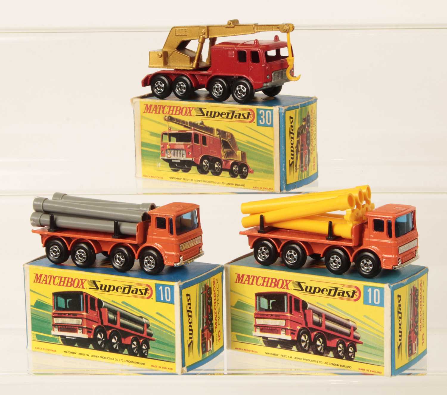 Lot 235 - Matchbox Superfast 2 x 10a Leyland Pipe