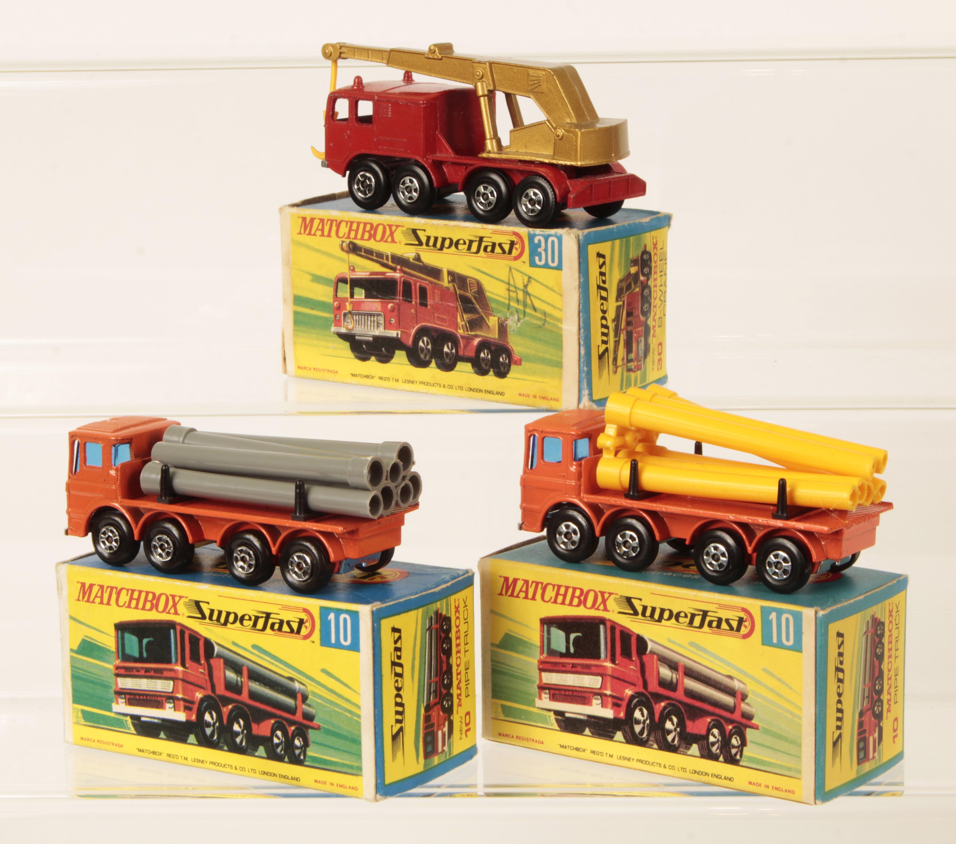 Lot 235 - Matchbox Superfast 2 x 10a Leyland Pipe