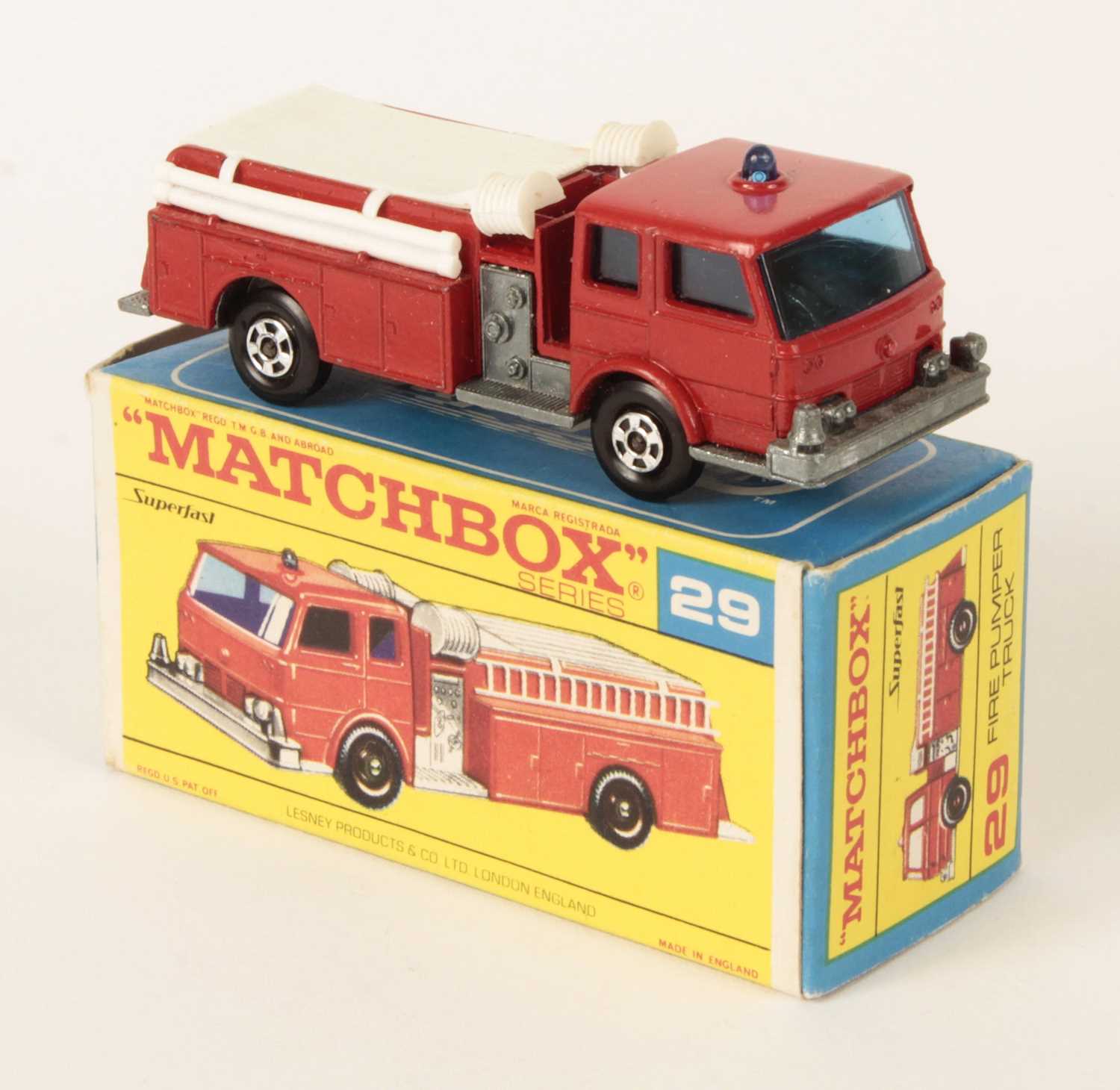 Lot 240 - Matchbox Superfast 29a Fire Pumper Truck IN