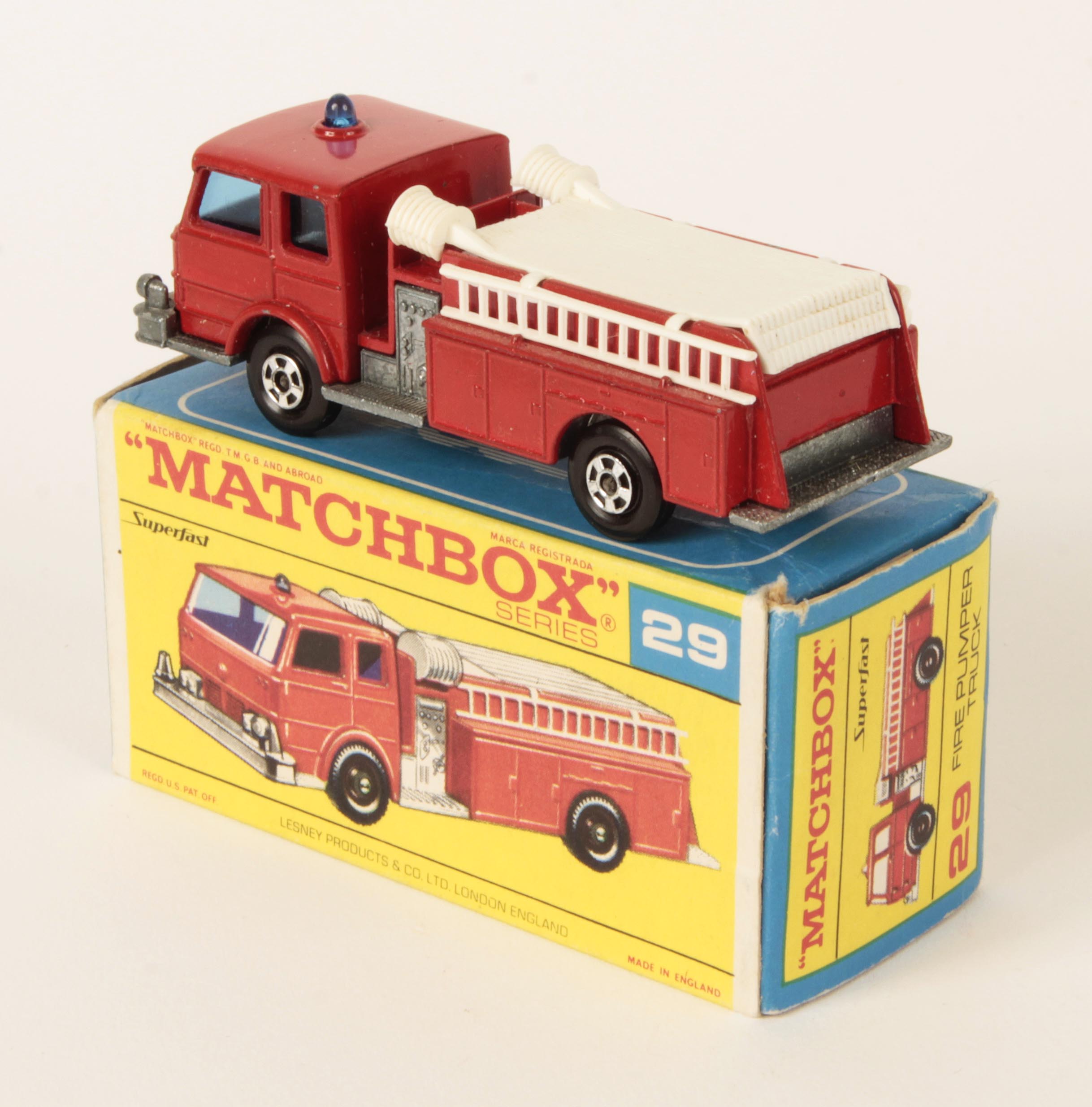 Lot 240 - Matchbox Superfast 29a Fire Pumper Truck IN