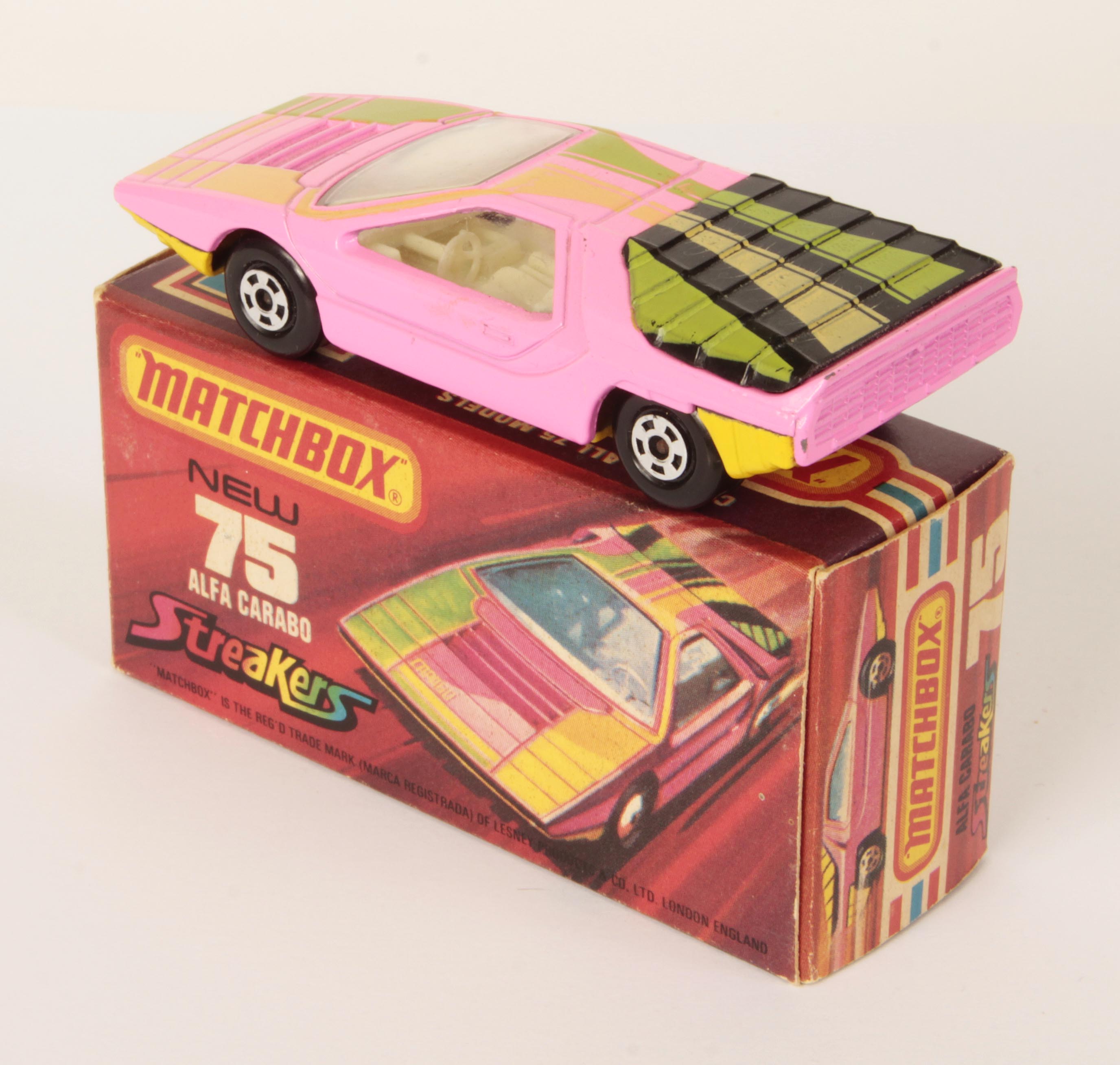Lot 279 - Matchbox Superfast 75b Alfa Carabo Streakers