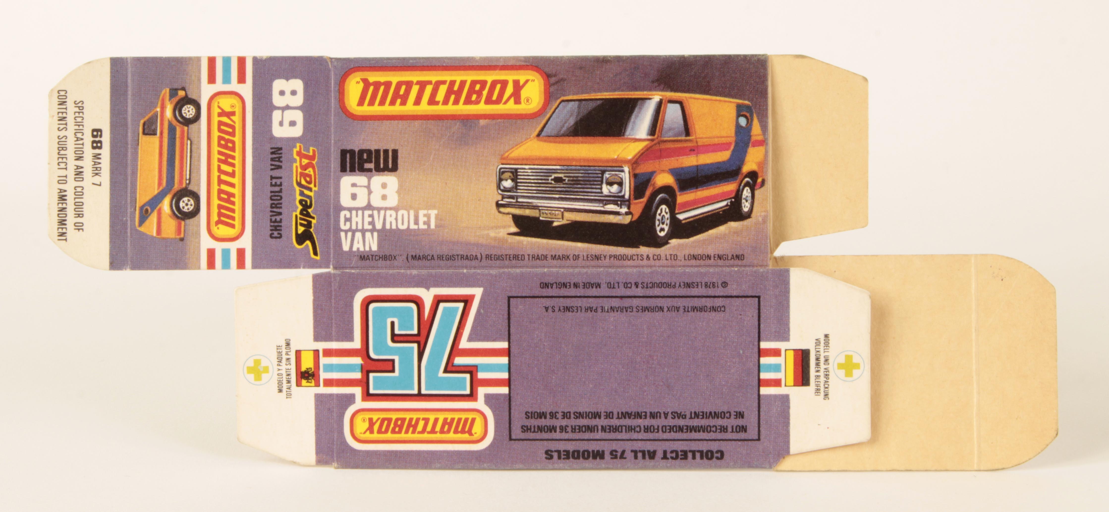 Lot 386 - Matchbox Superfast Bowater's Printers Proof