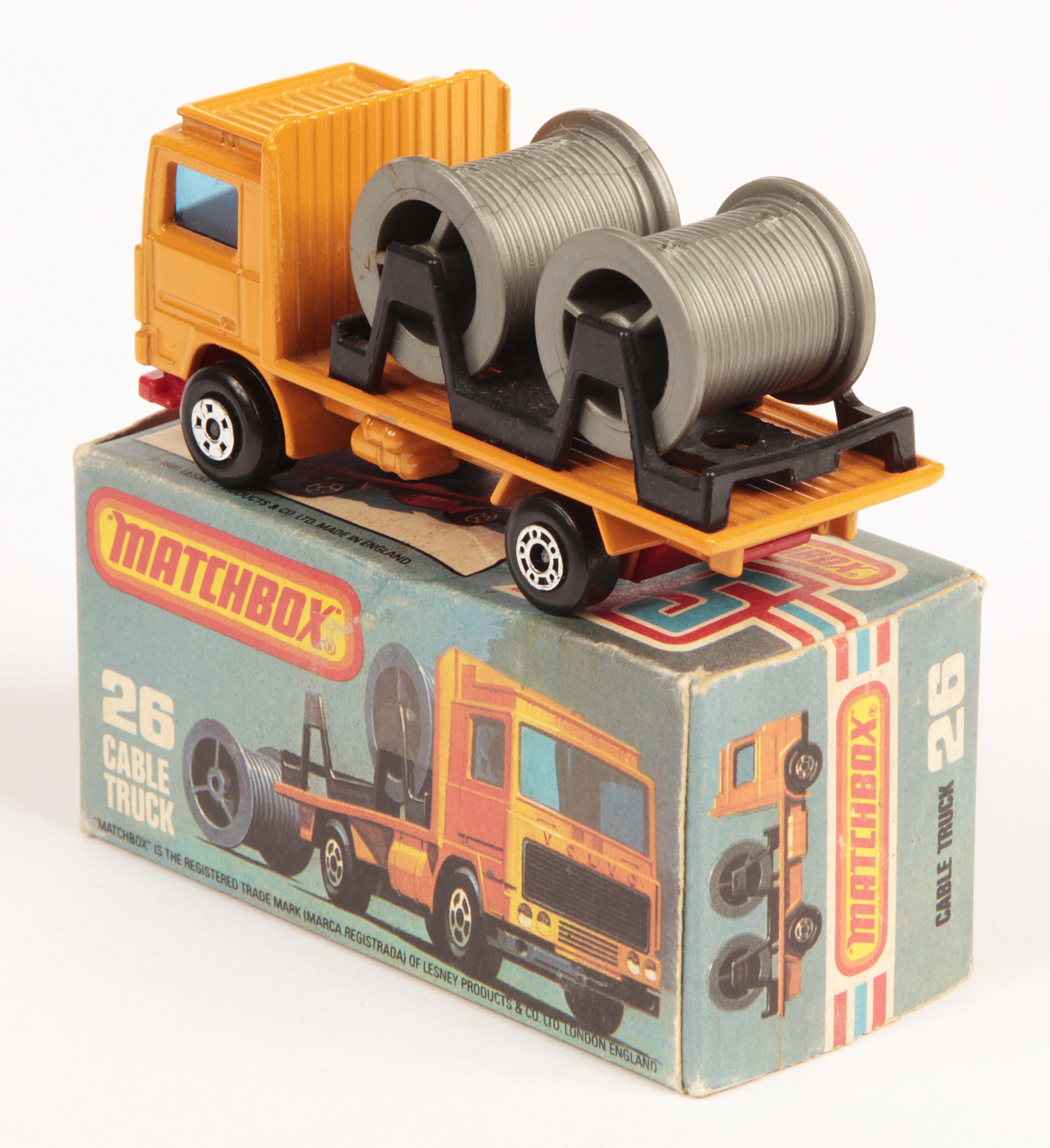 Lot 135 - Matchbox Superfast 26e Volvo Cable Truck