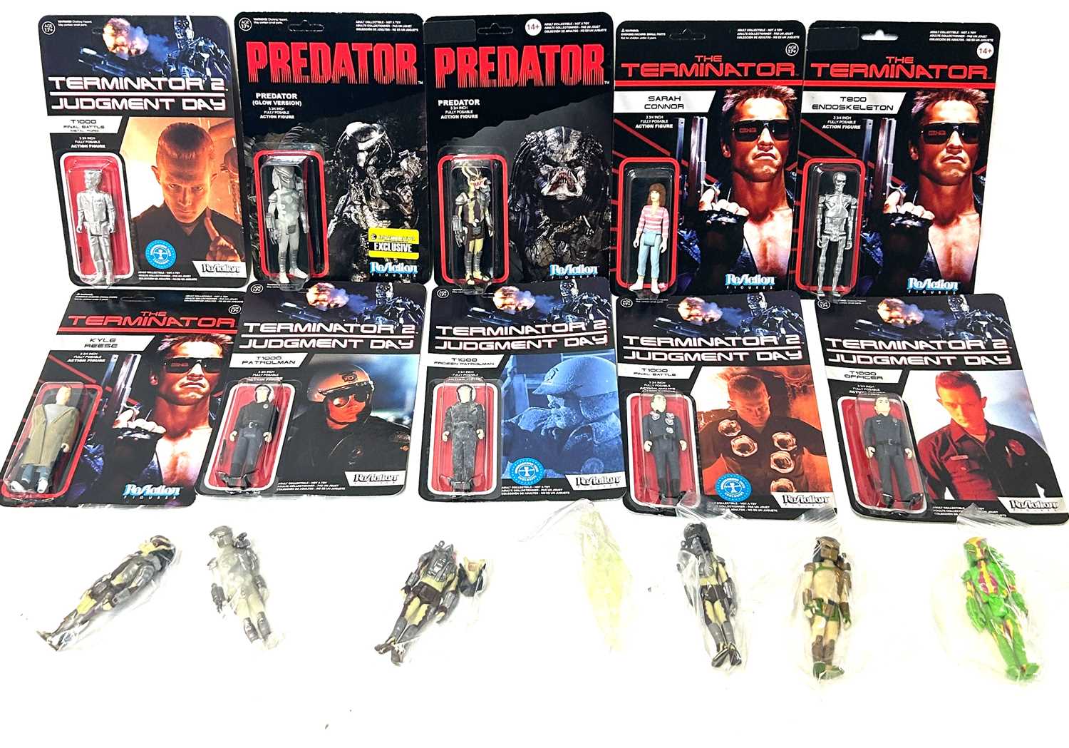 Lot 316 - ReAction Super 7 Terminator and Predator 3