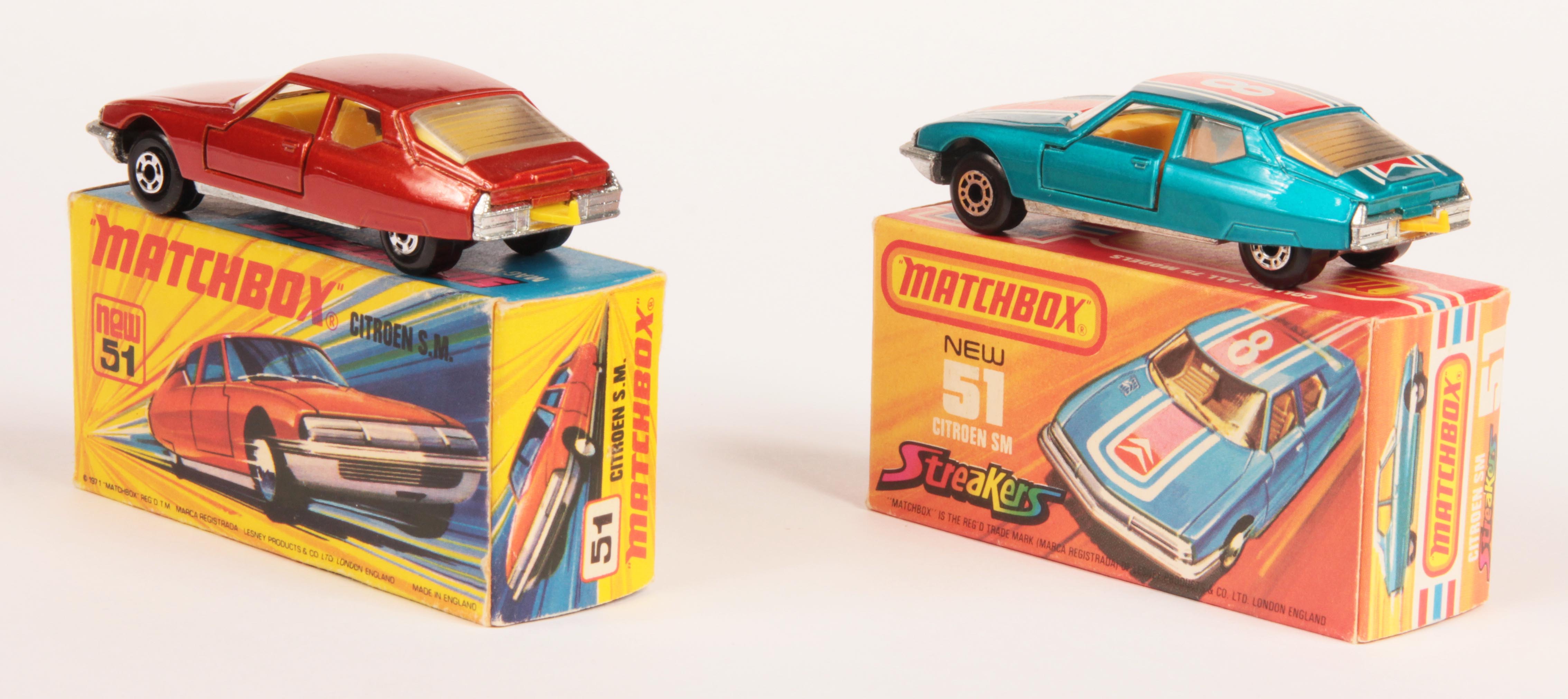 Lot 202 - Matchbox Superfast 2 x 51b Citroen SM HARD