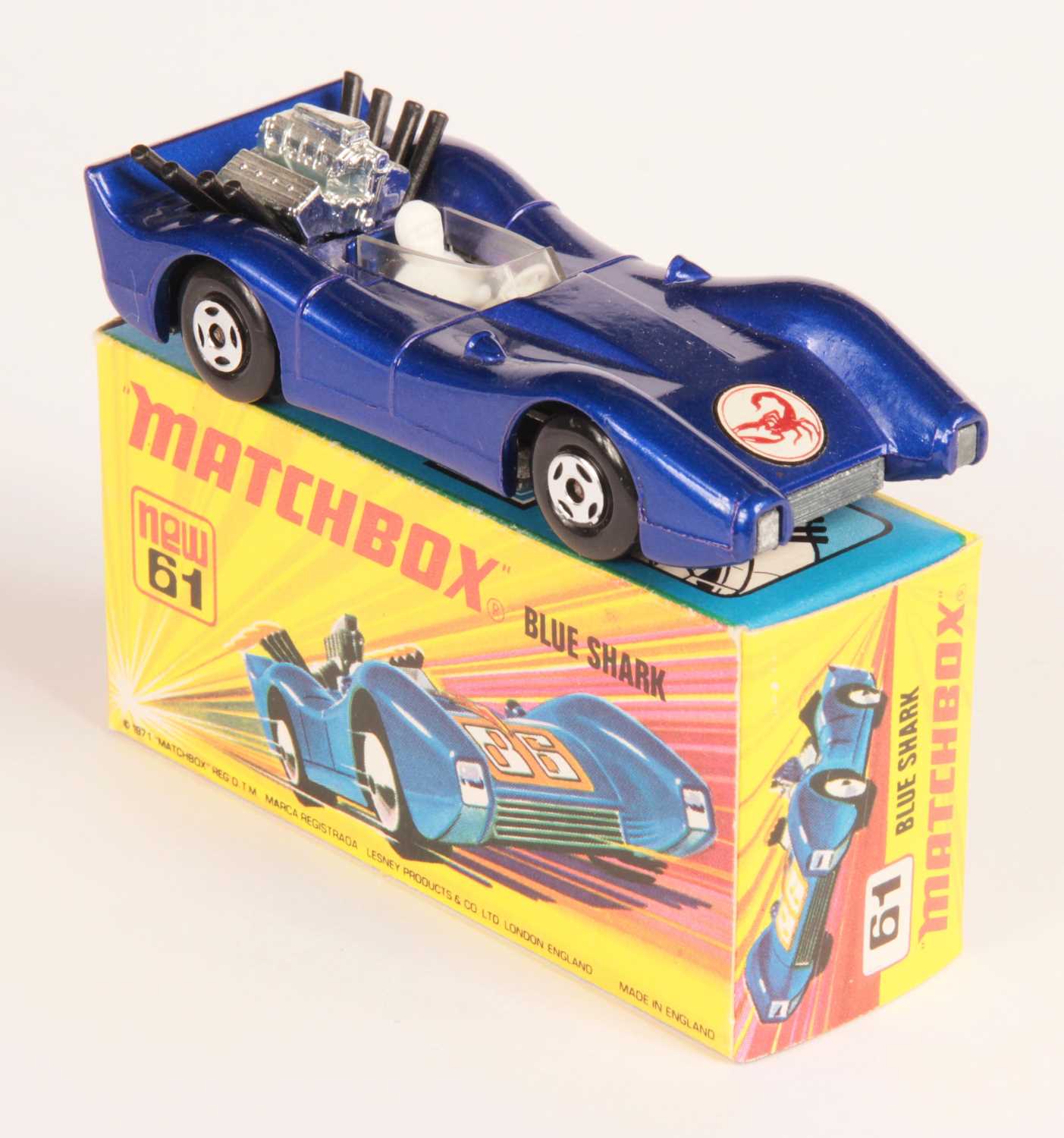 Lot 235 - Matchbox Superfast 61a Blue Shark WITH