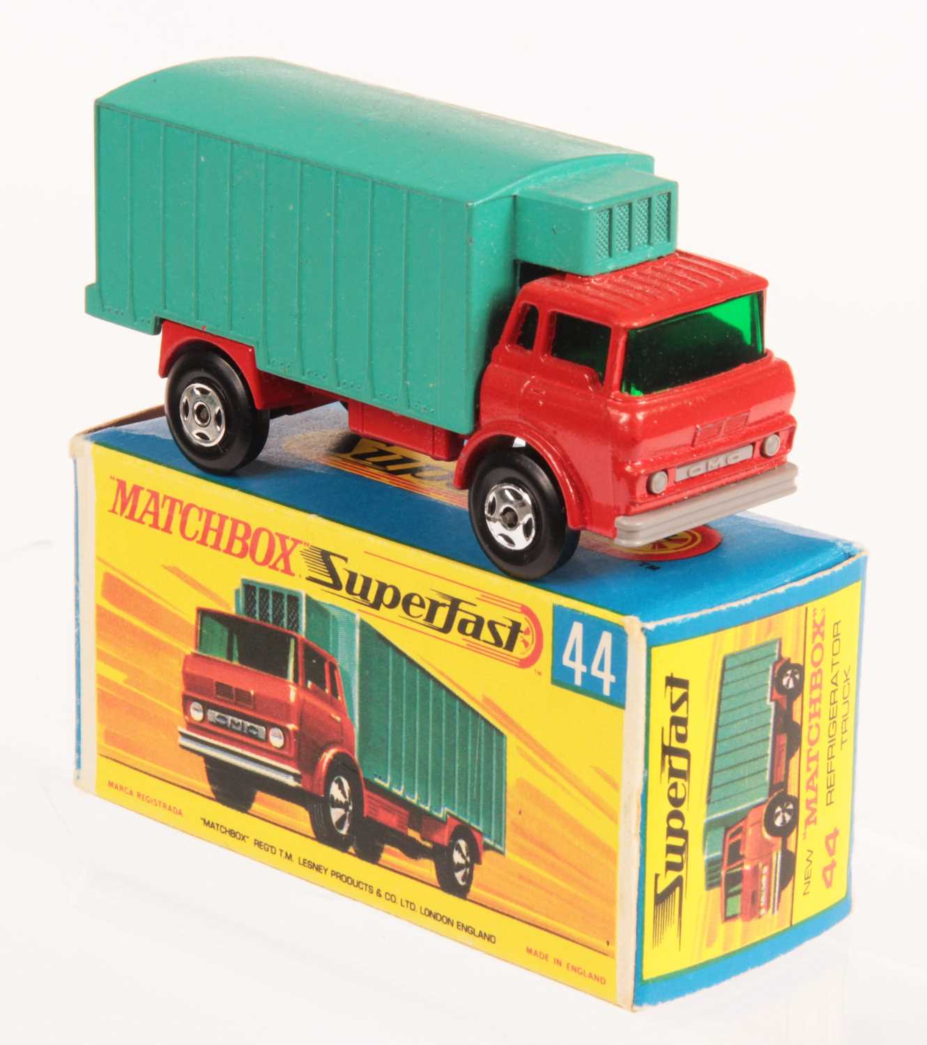 Lot 443 - Matchbox Superfast 44a GMC Refrigerator