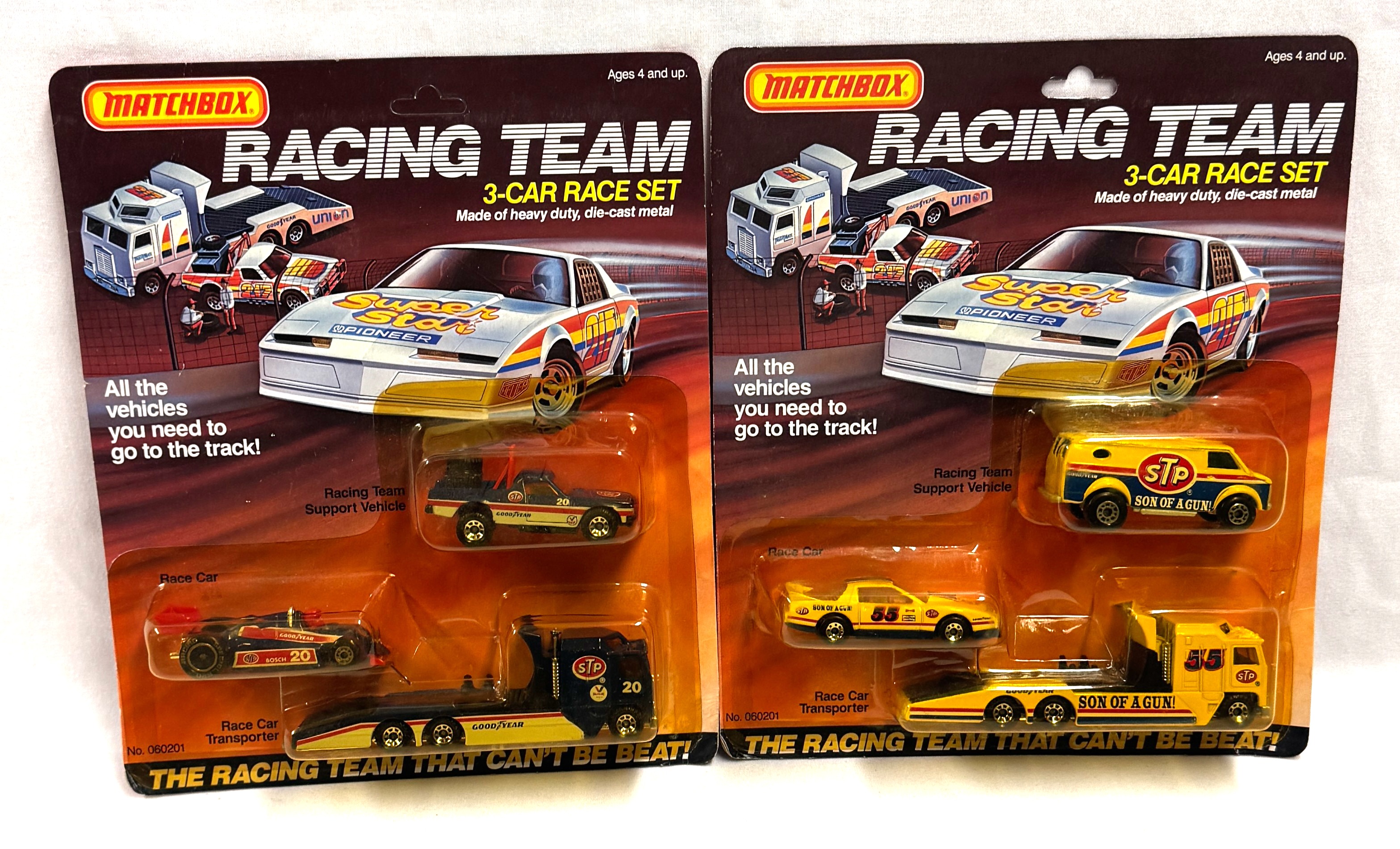 Lot 457 - Matchbox Superfast Group of 9 x Team Convoy