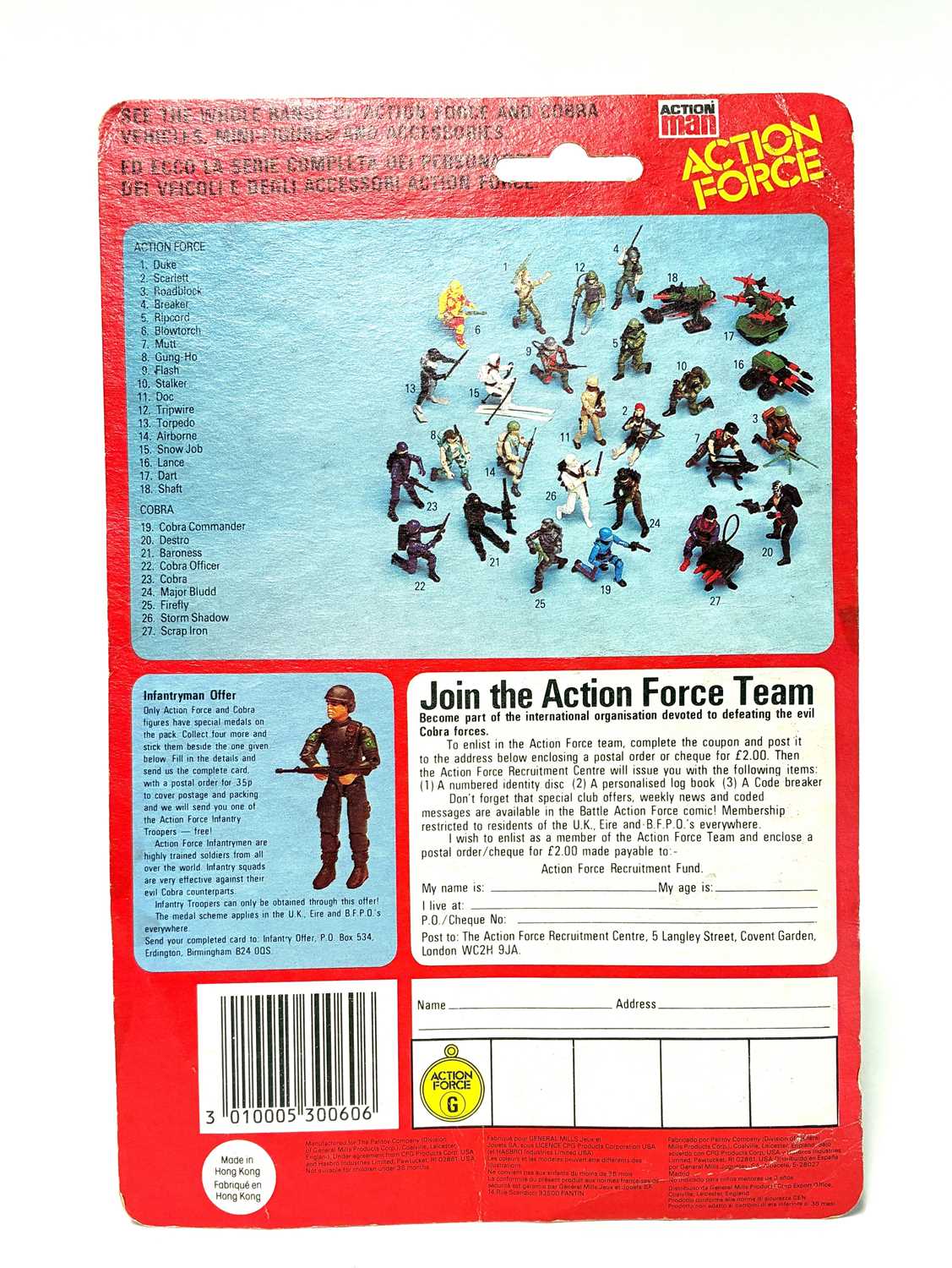 Lot 347 - Palitoy Action Force Cobra Officer 3 3/4"
