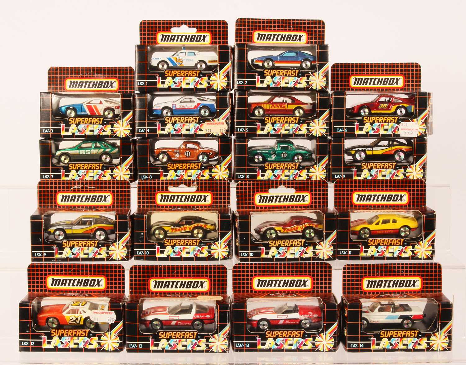 Lot 165 - Matchbox Superfast Group of 18 x Lasers