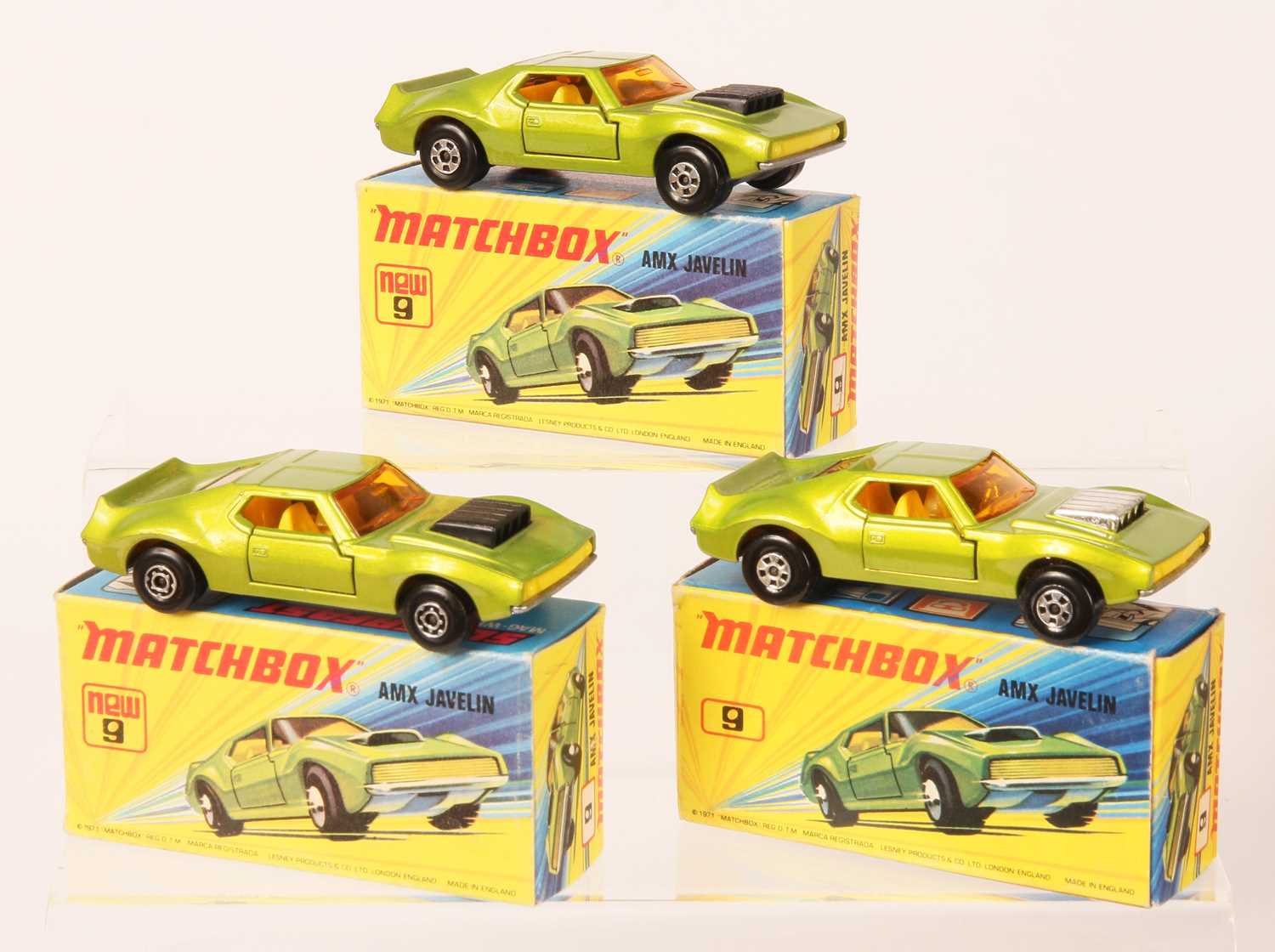 Lot 367 - Matchbox Superfast 3 x 9b AMX Javelin GROUP