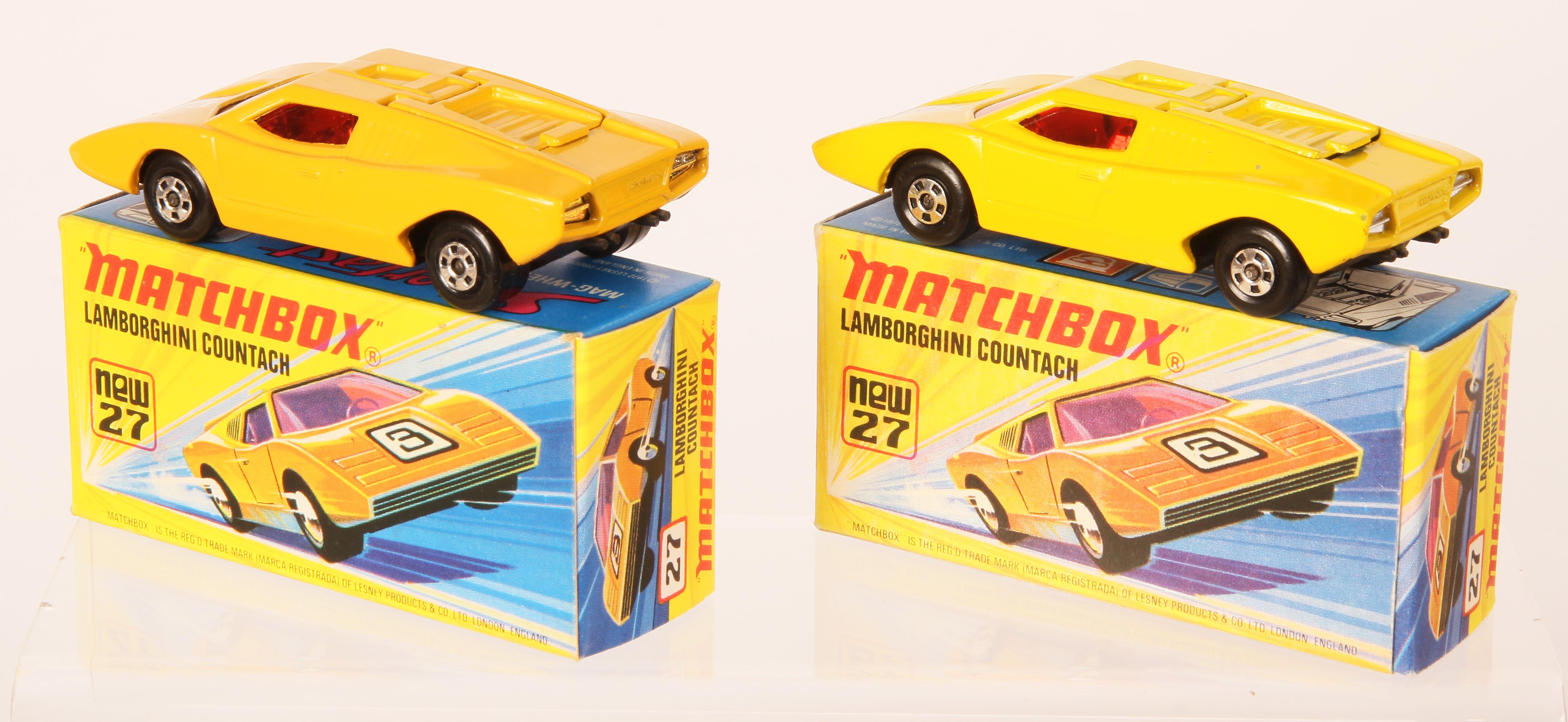 Lot 406 - Matchbox Superfast 2 x 27b Lamborghini