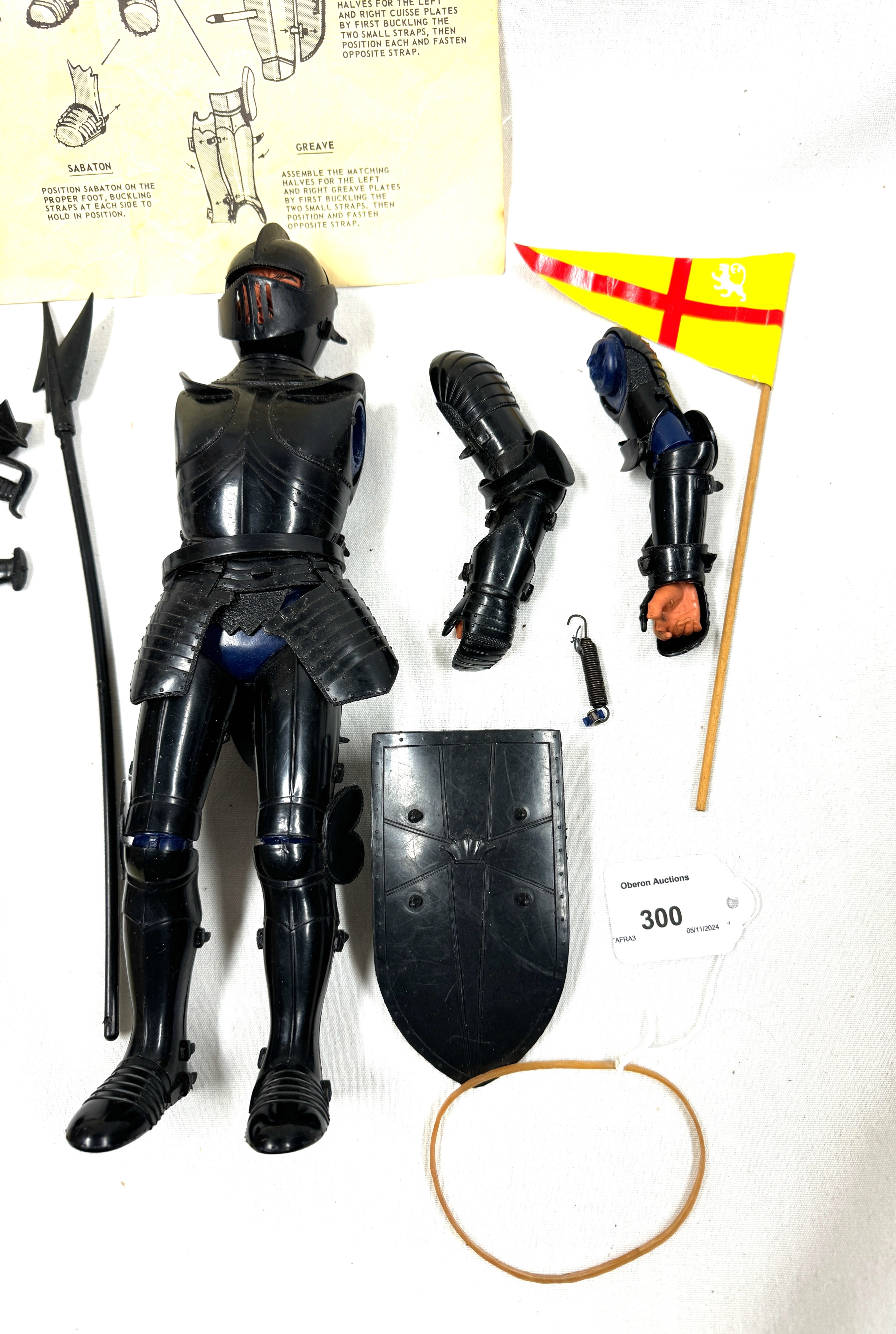 Lot 300 - Marx Toys vintage Sir Cedric Black Knight