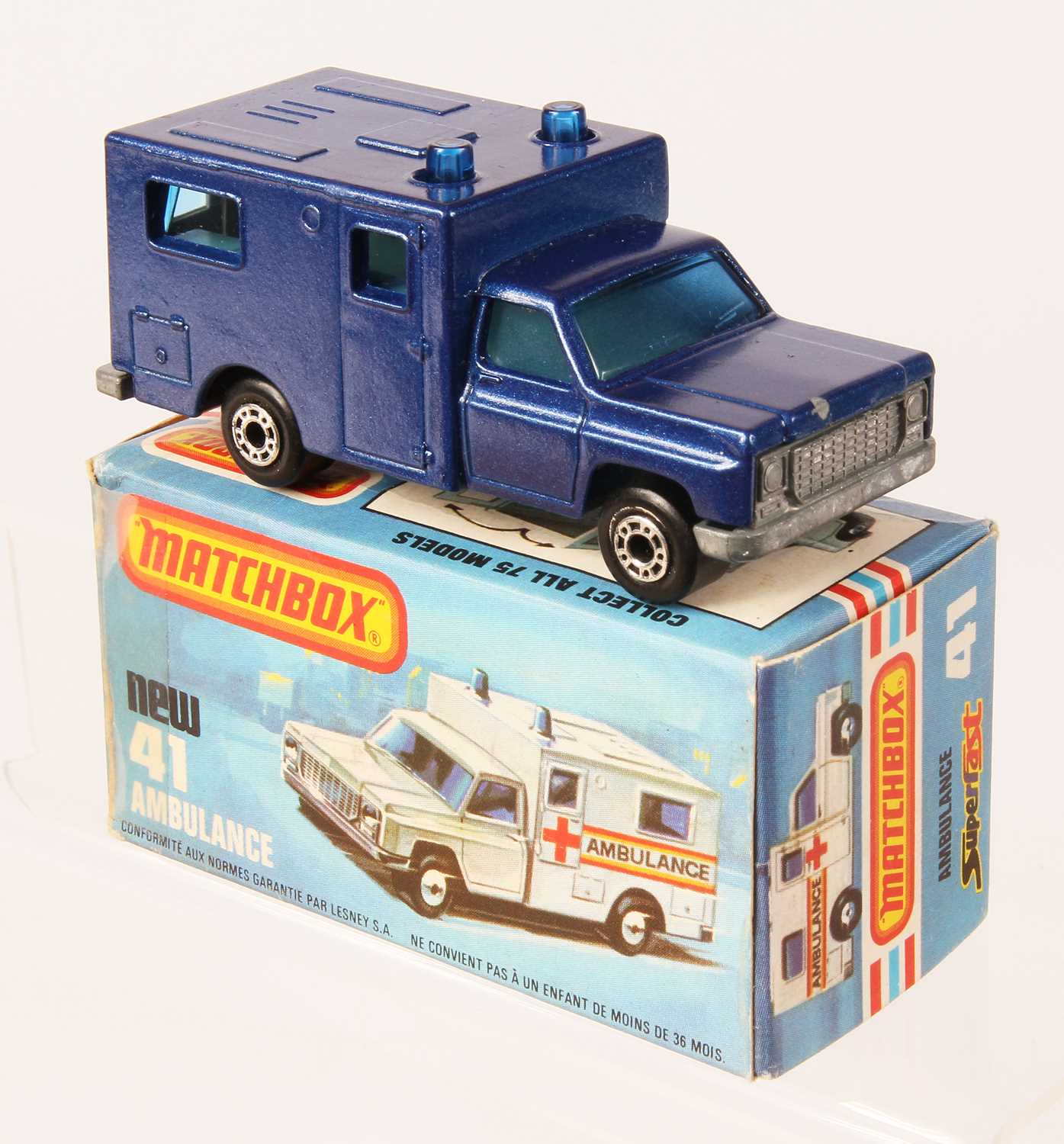 Lot 111 - Matchbox Superfast 41c Ambulance FACTORY PRE-