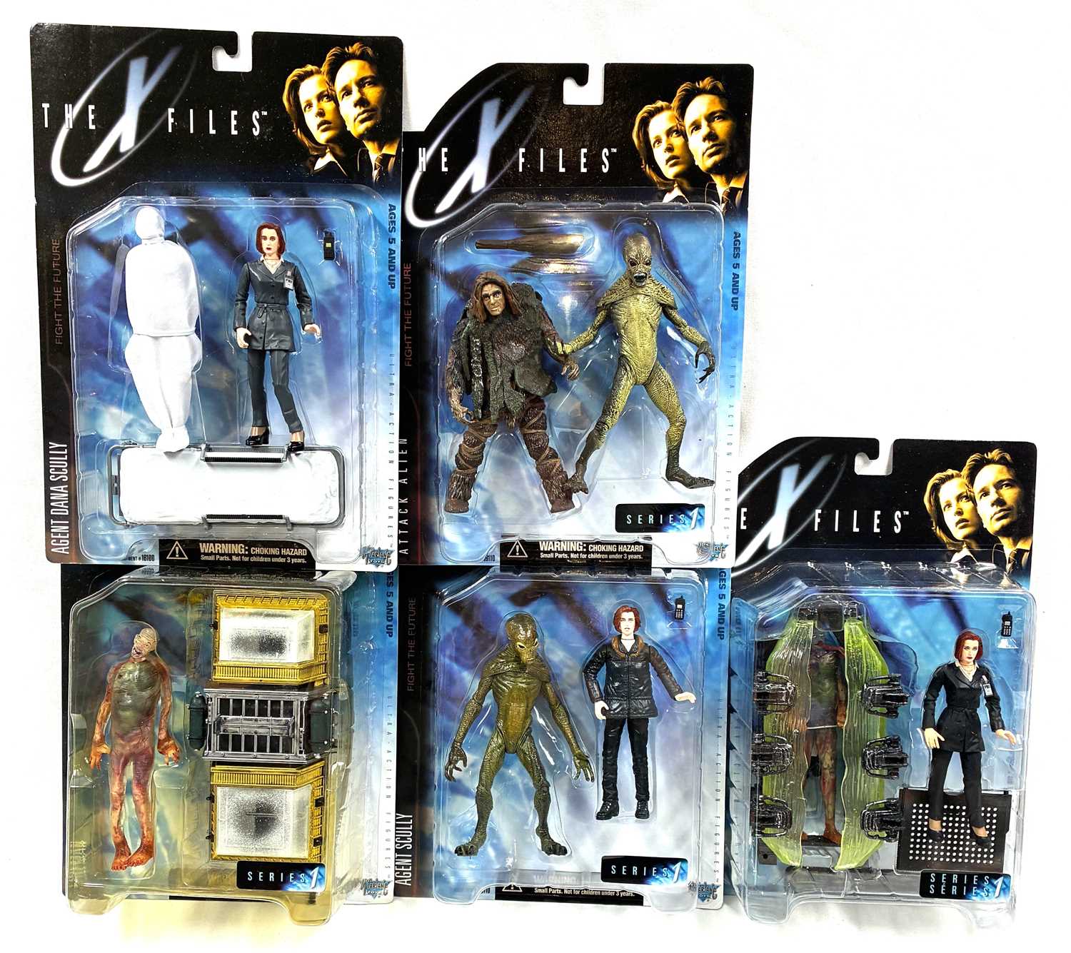 Lot 367 - McFarlane The X-Files figures x 5 MISP