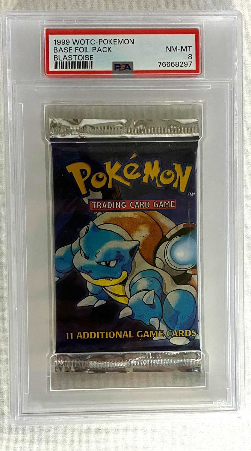 Lot 430 - Pokemon WOTC Base Pack Blastoise Artwork PSA