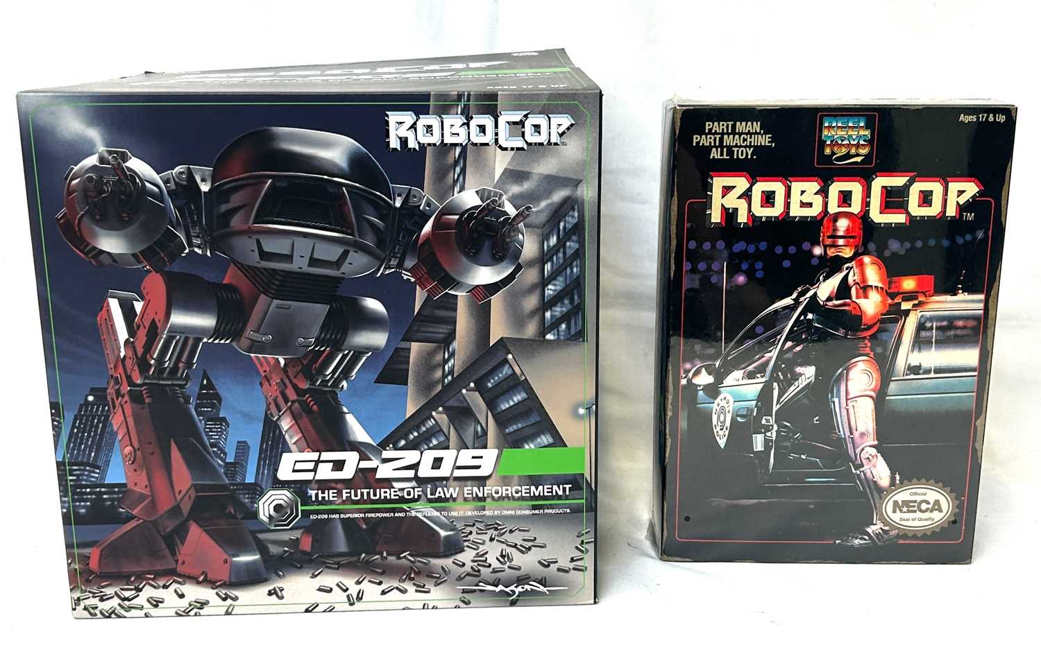 Lot 499 - Neca Robocop ED-209 and Robocop figures