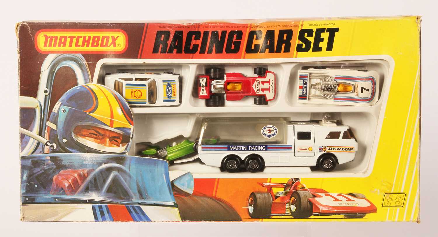 Lot 420 - Matchbox Superfast G-3 Racing Car Gift Set