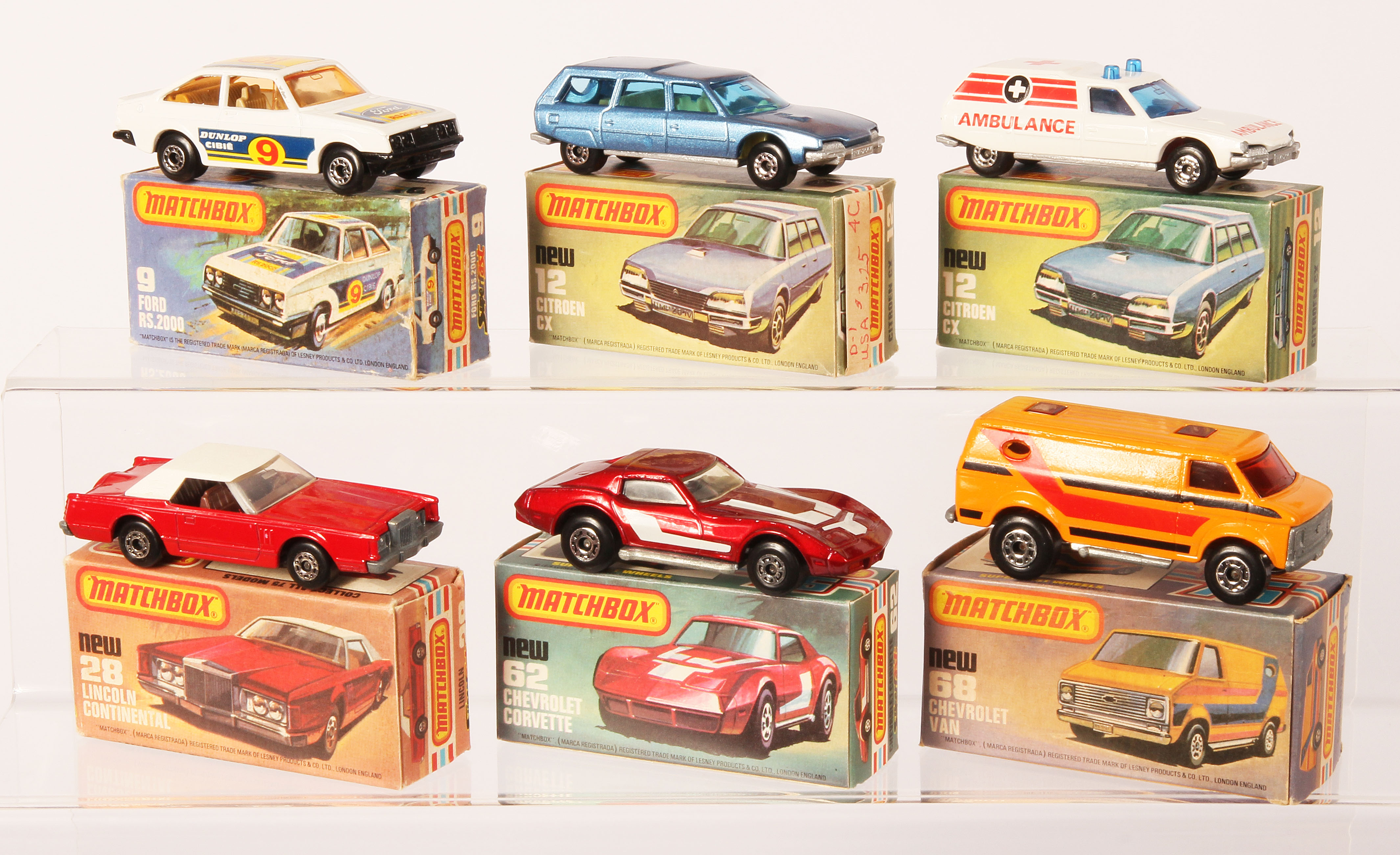 Lot 319 - Matchbox Superfast Group of 6 x Harder to